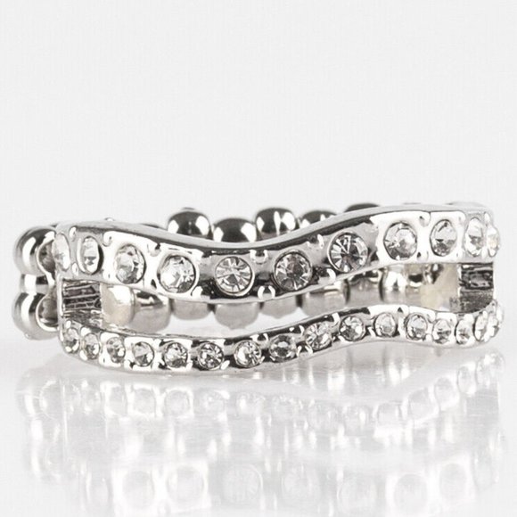 paparazzi | Jewelry | Paparazzi Elite Squad White Ring | Poshmark